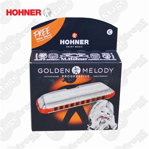 HOHNER GOLDEN MELODY DIATONIC HARMONICA PRECISE MELODY PLAYING Key C ...