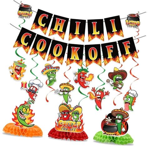 Myst Design Chili Cook Off Decorations Include Chili Cook Off Banner