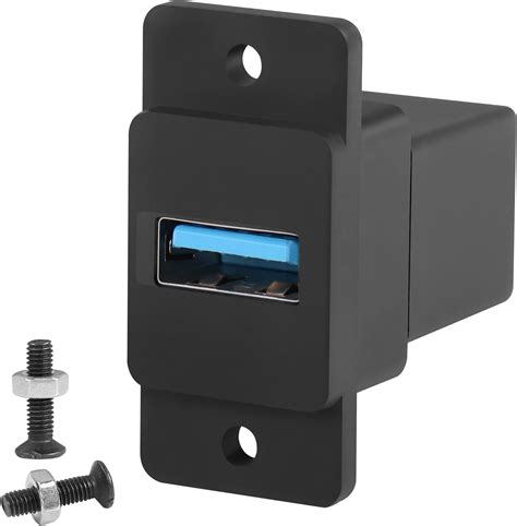 Qianrenon Usb30 Female To Female Panel Mount Connector 5gbps Usb30 Mounting