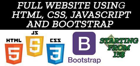 Develop Website Using Html Css Javascript And Bootstrap By Naahsor Fiverr