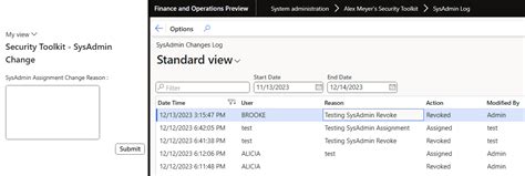 Add Logging To Sysadmin Role Assignments In D365fo Alex Meyer