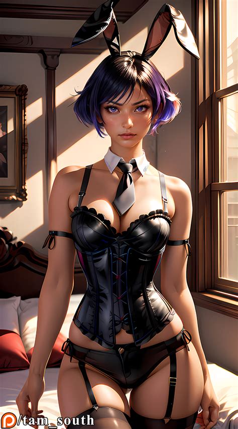 Rule 34 Ai Generated Bunny Ears Bunny Girl Cleavage Corset Large
