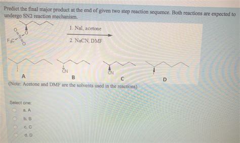 Solved Identify The Nucleophile In The Following Reaction Chegg
