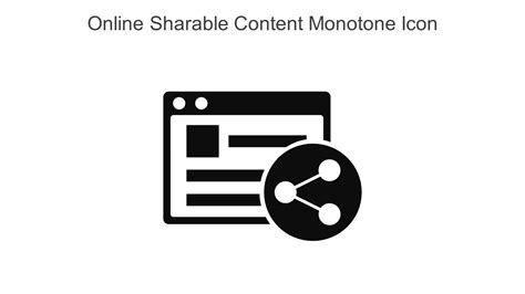 Online Sharable Content Monotone Icon In Powerpoint Pptx Png And Editable Eps Format PPT Template