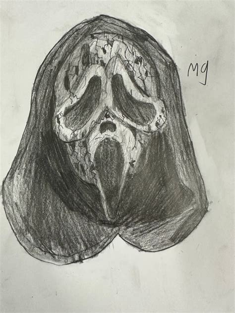 Scream 6 Ghostface Mask Sketch By Gravehenchmen On Deviantart