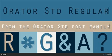 Orator Std Font