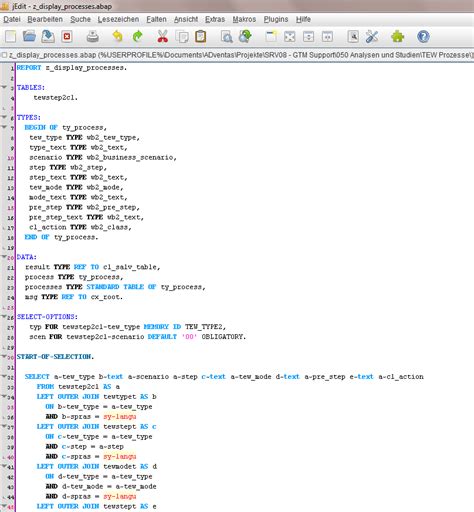 Abap In Jedit Offline Abap Editor Sap Community