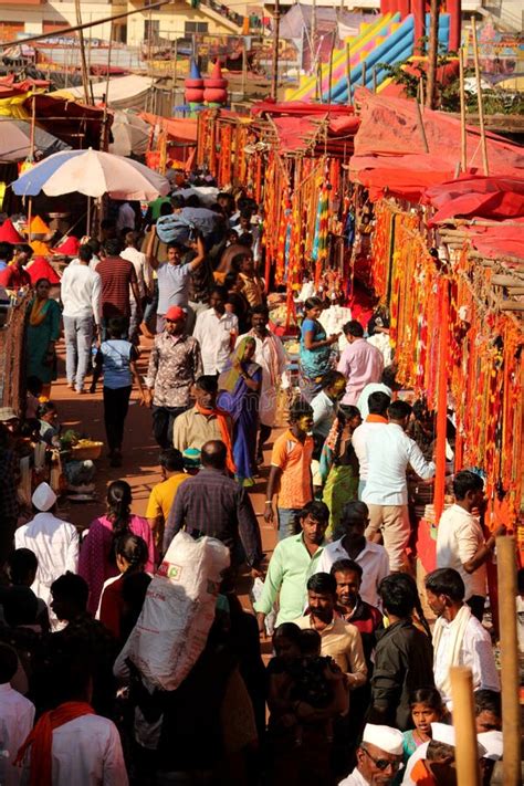Badami Karnataka January Beautiful View Of Banashankari Fair Editorial Stock Photo