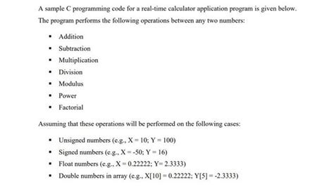 Solved A Sample C Programming Code For A Real Time