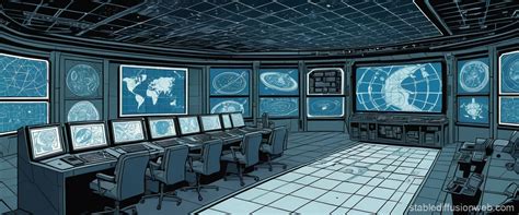 Futuristic Military Command Room Stable Diffusion Online