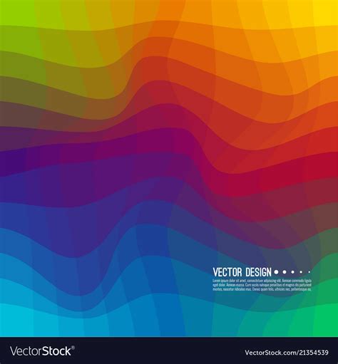 Distorted Wave Colorful Texture Royalty Free Vector Image