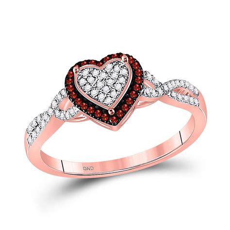 Heart Diamond Ring Rose Gold
