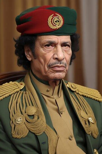 Premium Ai Image General Gaddafi Real People Photo Ai Generated