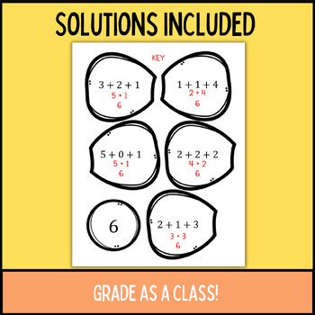 Add Three Numbers Activity Printable By Babe Vps Classroom TPT