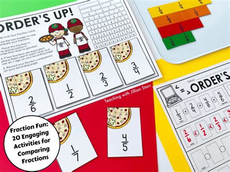 Fraction Fun 20 Engaging Activities For Comparing Fractions Teaching