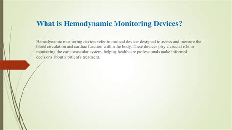 Ppt Hemodynamic Monitoring Devices Marketppt Powerpoint Presentation Id 12655459