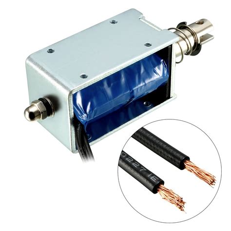 Sourcingmap 12vdc 42n 10mm Stroke Pull Push Solenoid Electromagnet Open