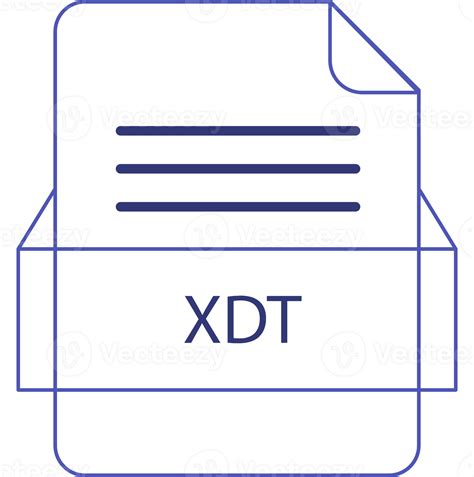 Xdt File Icon Black Outline Art 57326693 Png