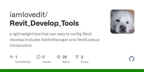 GitHub Iamlovedit Revit Develop Tools A Light Weight Tool That Can Easy To Config Revit