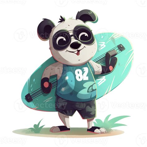 2d Cute Panda Character 24272943 Png