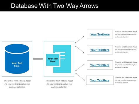Database With Two Way Arrows Presentation Graphics Presentation PowerPoint Example Slide