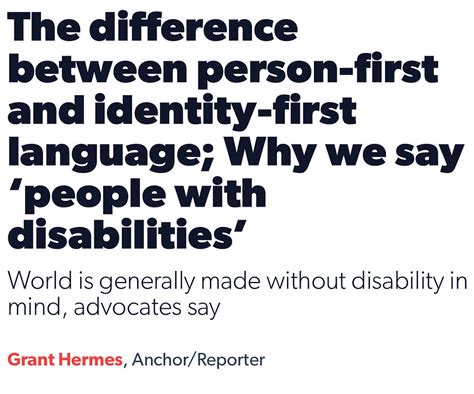 The Difference Between Person First And Identity First Language Why We