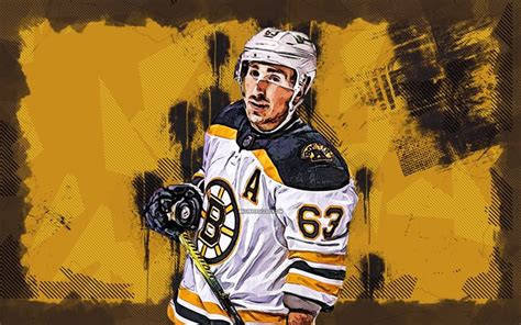 다운로드 4k 브래드 마찬드 그런지 아트 보스턴 브루인스 Nhl 하키 브래드 마샹 4k 노란색 그런 지 배경 브래드 마찬드 보스턴 브루인스 바탕 화면 무료