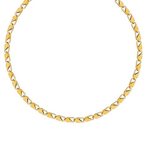 Колье цепь из позолоченной титановой стали Intensity