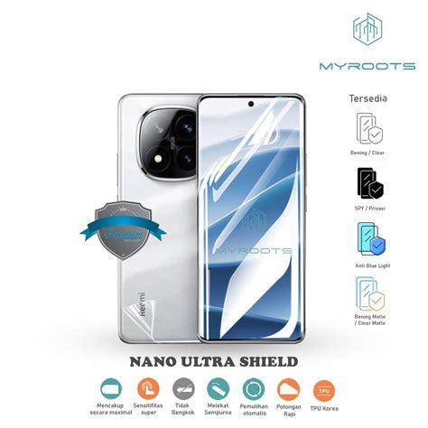 Jual Redmi Note Pro Plus G Anti Gores Jelly Hydropro Anti Blue Spy Glare Matte Nano Ultra