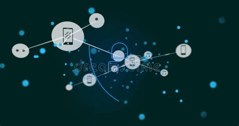 Lock And Shield Icon With Connected Media Icons Cybersecurity Image