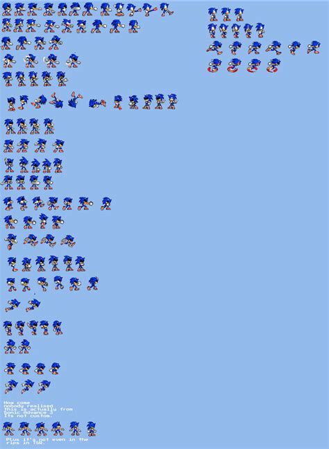 My First Own Made Sonic Exe Sprite Sheet By Tailst By