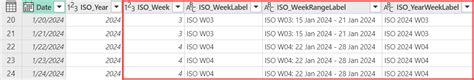 create iso week and iso year in power query m iso 8601