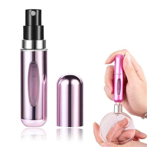 Mini Refill Parfymflaska Påfyllningsbar Resebehållare 5ml Rosa