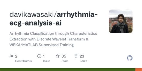 Github Davikawasakiarrhythmia Ecg Analysis Ai Arrhythmia Classification Through