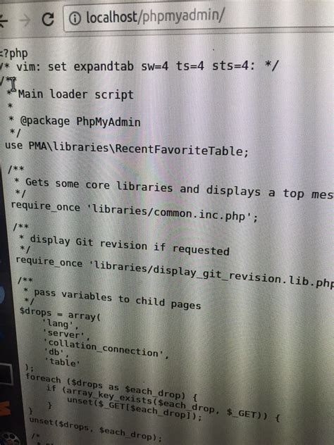 localhost phpmyadmin 打开时候是php源码怎么解决 csdn社区