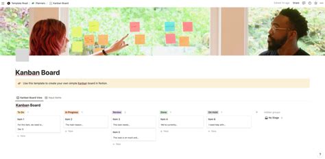 Notion Kanban Board Template