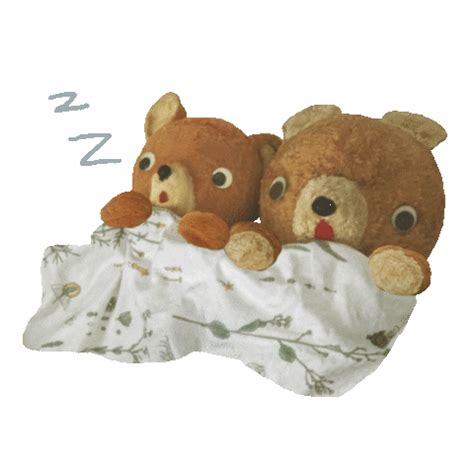 Teddy Bear Sleeping Sticker By Colin For Ios And Android Giphy