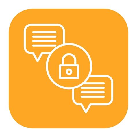 Premium Vector Chat Security Vector Illustration
