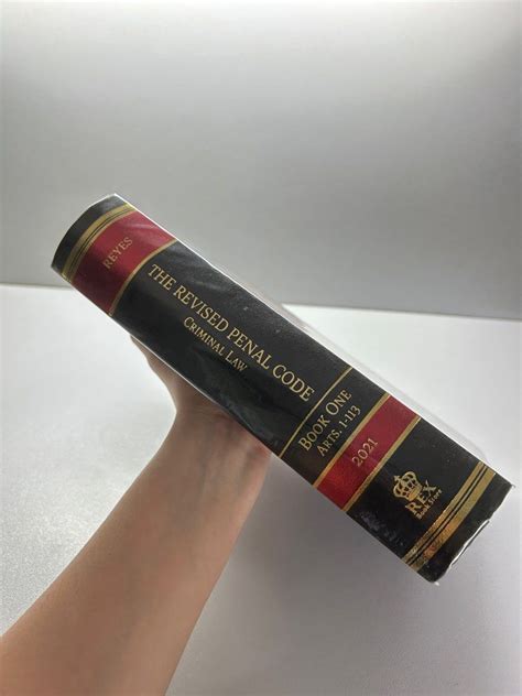The Revised Penal Code Book 1 By Reyes 2021 Edition Rex Hobbies And Toys Books And Magazines