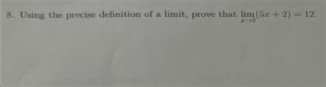 solved using the precise definition of a limit ﻿prove that