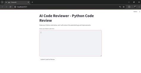 Ai Python Streamlit Codereview Generativeai Harshit Dubey