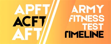 Apft Vs Acft Vs Aft Army Fitness Test Timeline