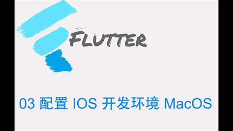 猫哥 Flutter 零基础入门中文教学 配置 IOS 开发环境 MacOS YouTube