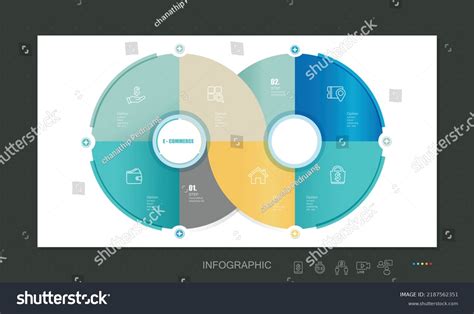 Vector Infographic Circular Template Cycle Diagram Stock Vector Royalty Free 2187562351
