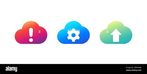 Upload Error Cloud Computing Icons Stock Vector Image And Art Alamy