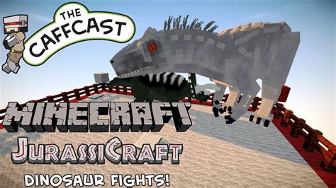 Minecraft Jurassicraft Dinosaur Fights A Jurassic World Matchup Indominus Rex Vs Triceratops