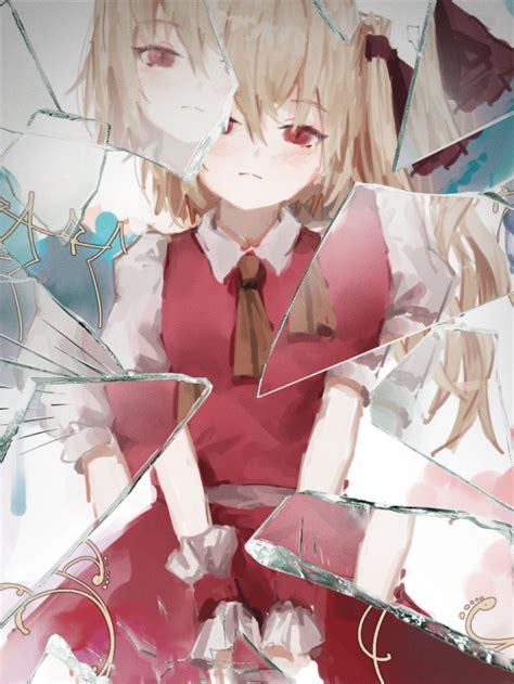 Safebooru 1girl Ascot Broken Glass Closed Mouth Commentary English