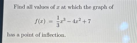 solved find all values of x ﻿at which the graph