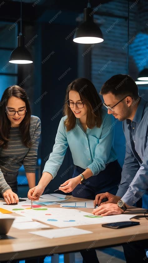 Colleagues Working On Agile Product Development Board With Scrum Or Kanban Framework Lean