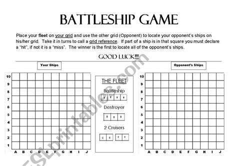 Coordinate Plane Battleship Game